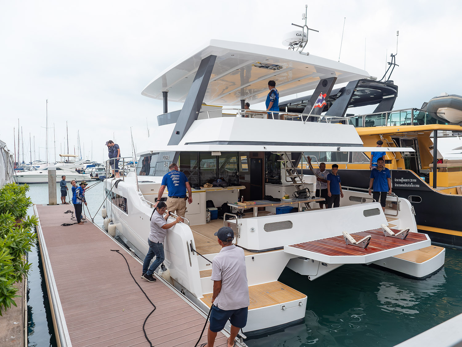 First Cora 48 launched from PMG Shipyard - PMG Ship Yard is in Thailand